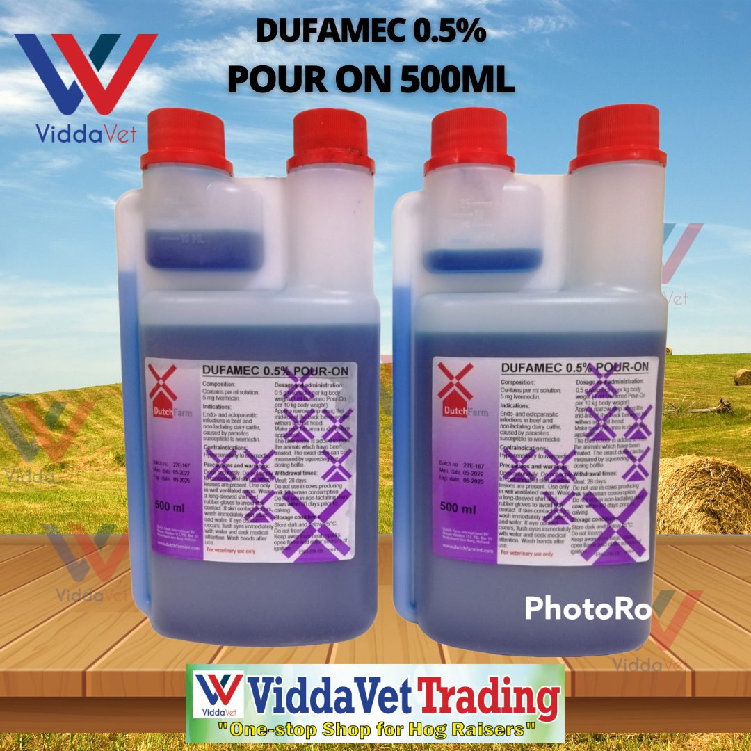 DUFAMEC 500ML 0.5% POUR ON BY VIDDAVET TRADING pang purga sa kalabaw at ...