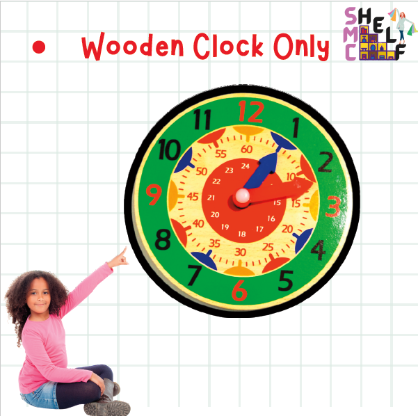 SMC SHELF Learn Time Clock for Kids: Educational, Early Development ...