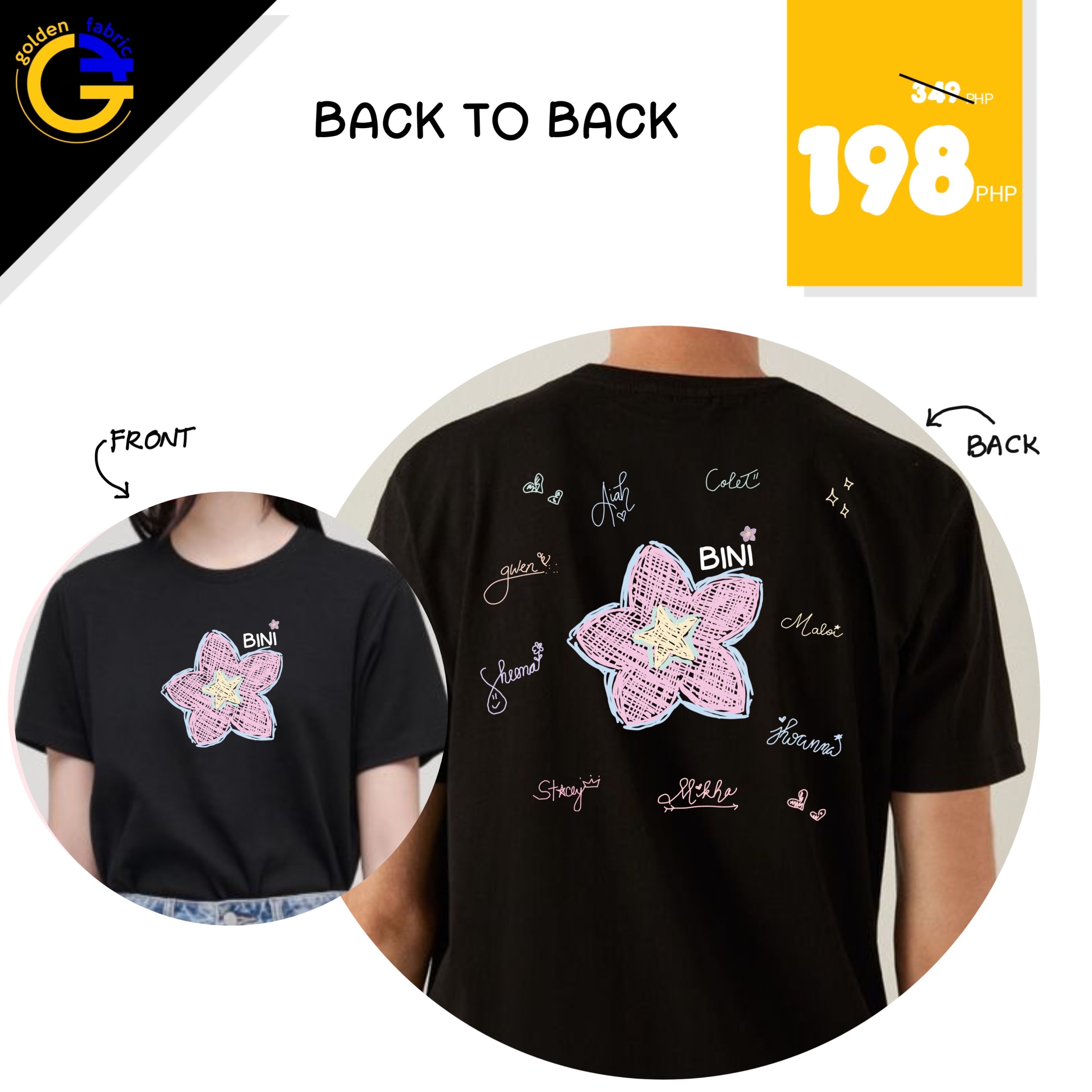 GFBDU BINI AUTOGRAPH UNISEX T-SHIRT | Fan Made Merch | Lazada PH