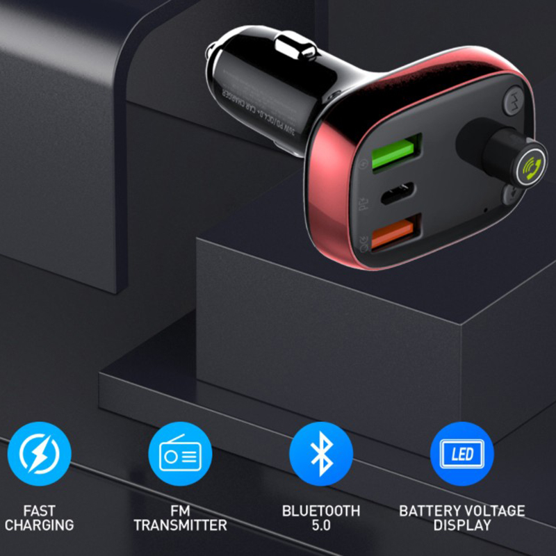 LDNIO C704Q 36W USB Car Type-C Mp3 Player Bluetooth Fast Charger ...