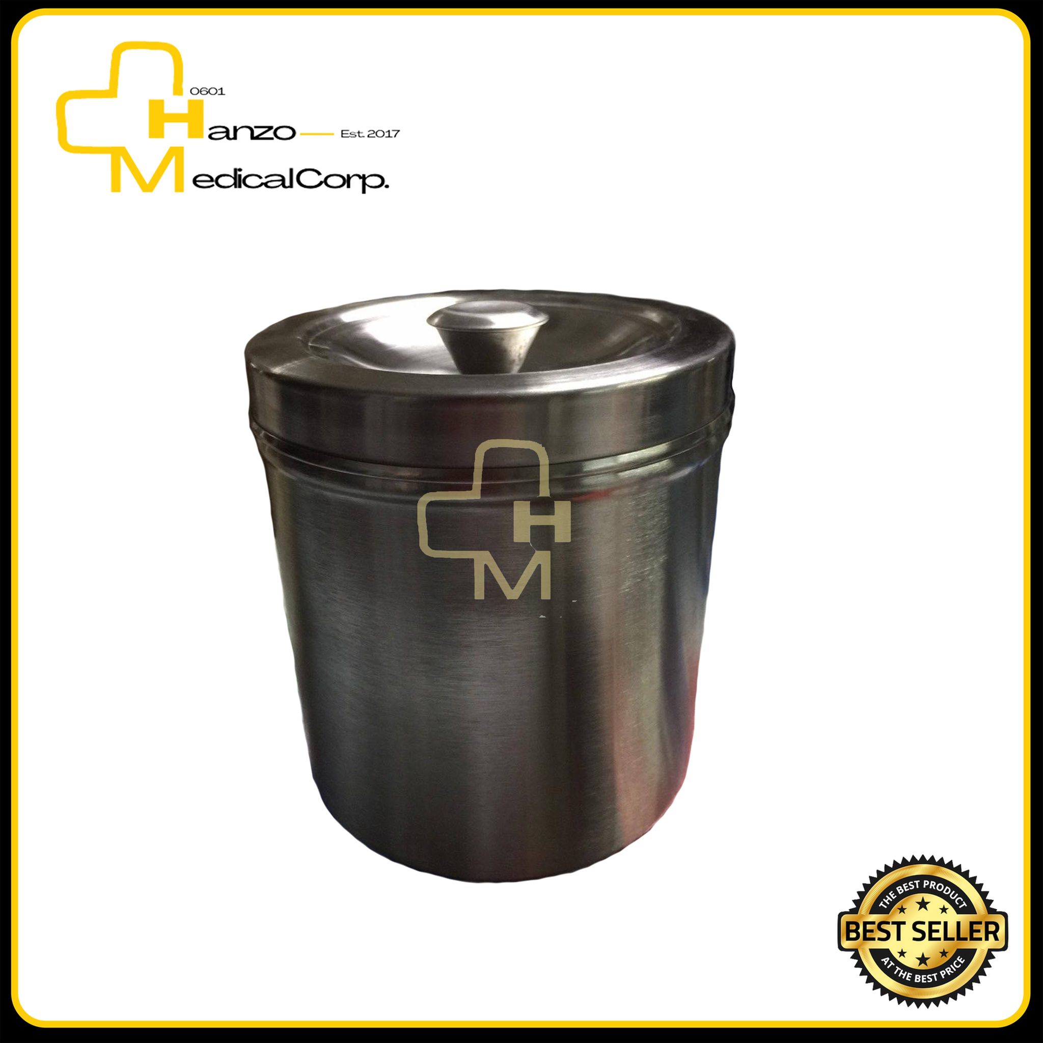 OLTEN COTTON CANISTER / COTTON CONTAINER W/ COVER STAINLESS | Lazada PH