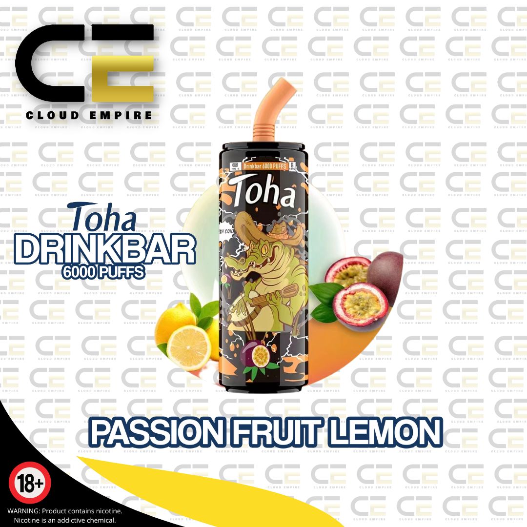 Toha Drinkbar 6000 6k Puffs Wholesale mobile power charging bank 900mah ...