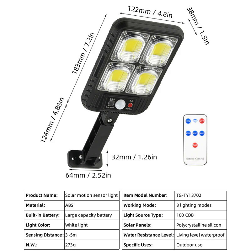 【2024 NEW】solar light 400W solar Integrated street lights LED outdoor waterproof 200W heavy duty ...