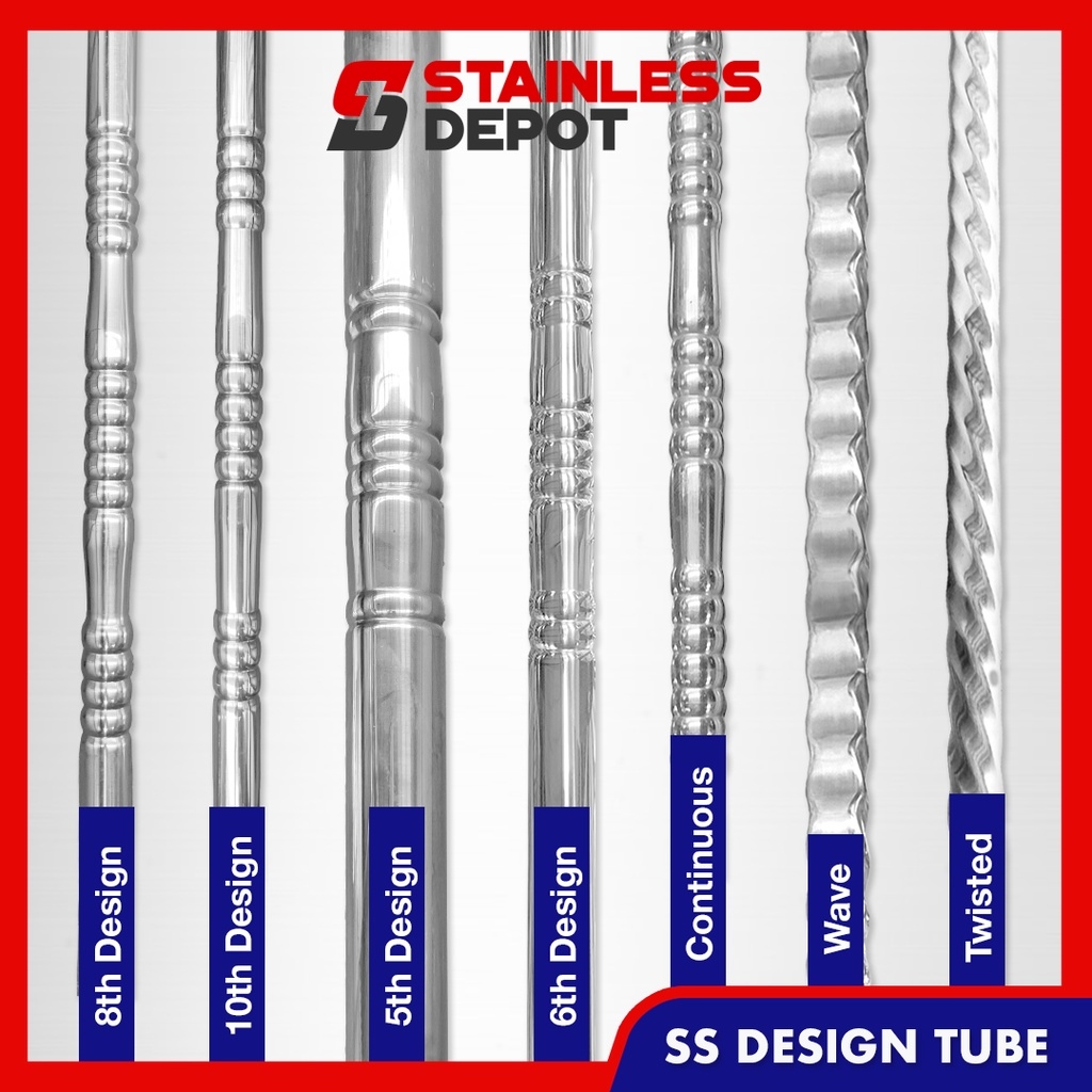 ready stock 1PC Stainless Design Tube Stainless Tube Tubular Balluster ...