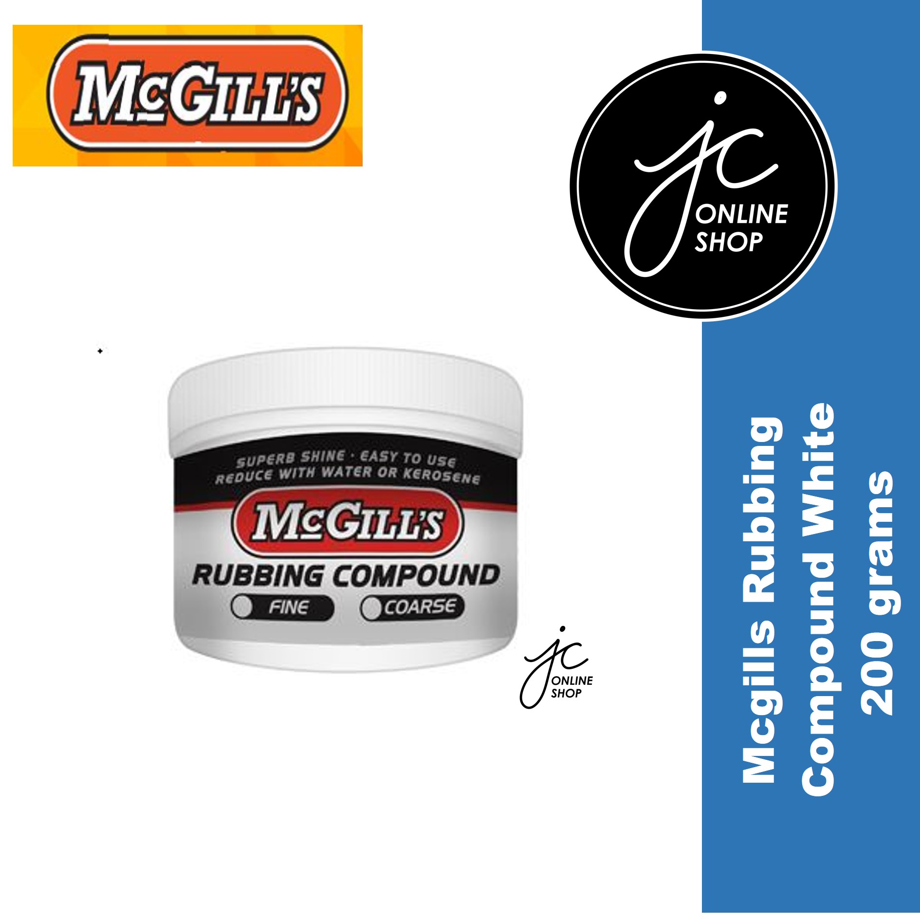 McGills Rubbing Compound, 200g / 1Liter | Lazada PH