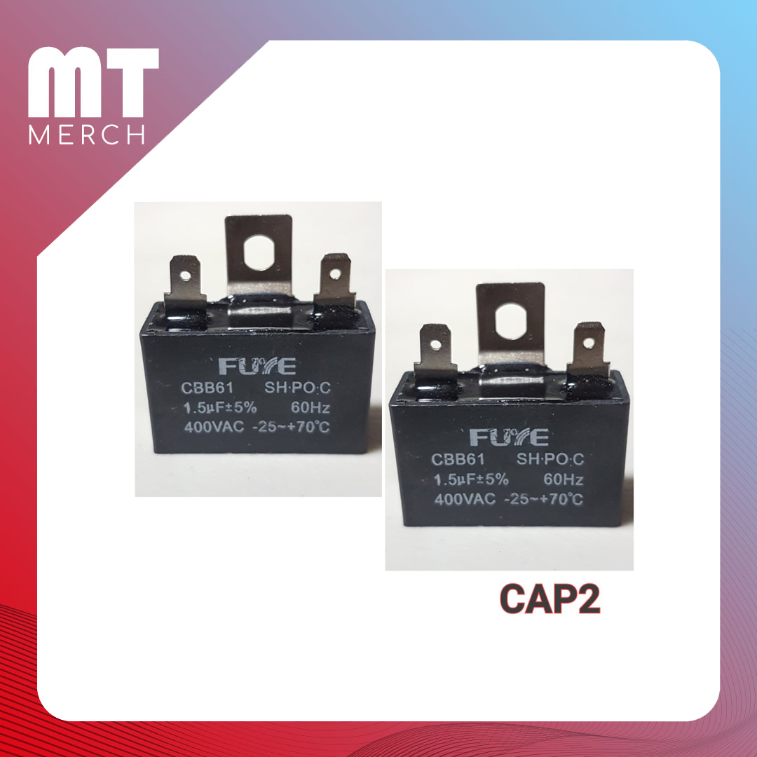 FAN CAPACITOR 1.5uf (CAP2) Sold Per Pc | Lazada PH