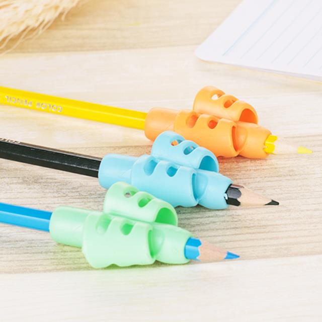 Writing Correction Kids Posture Finger Grips Aid Handwriting Holder Pen ...