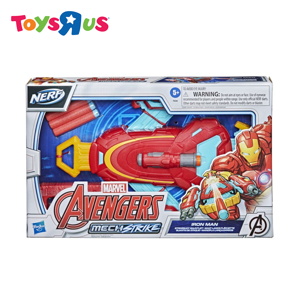 Nerf Marvel Avengers Mech Strike Role Play - Iron Man Strikeshot ...