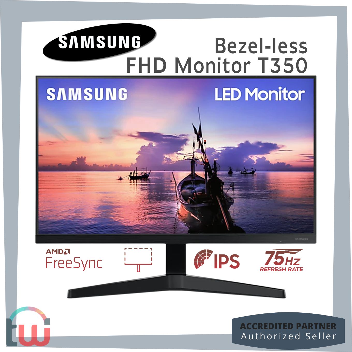 SAMSUNG Bezel-less Full HD Monitor T350 22" | 24" | 27" LED Borderless ...
