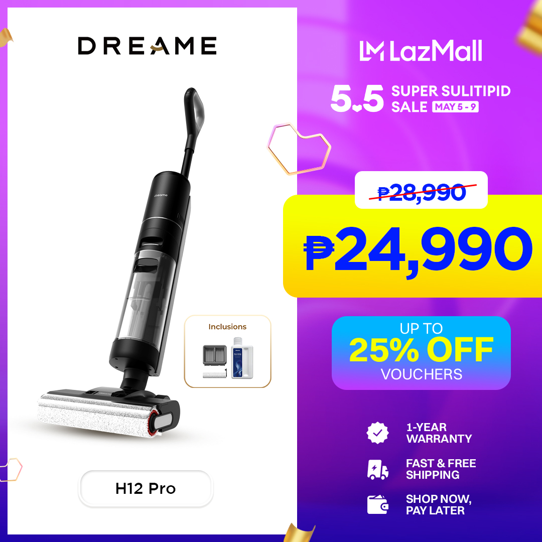 Dreame H12 Pro Wet and Dry Cordless Vacuum Cleaner Portable Handheld ...