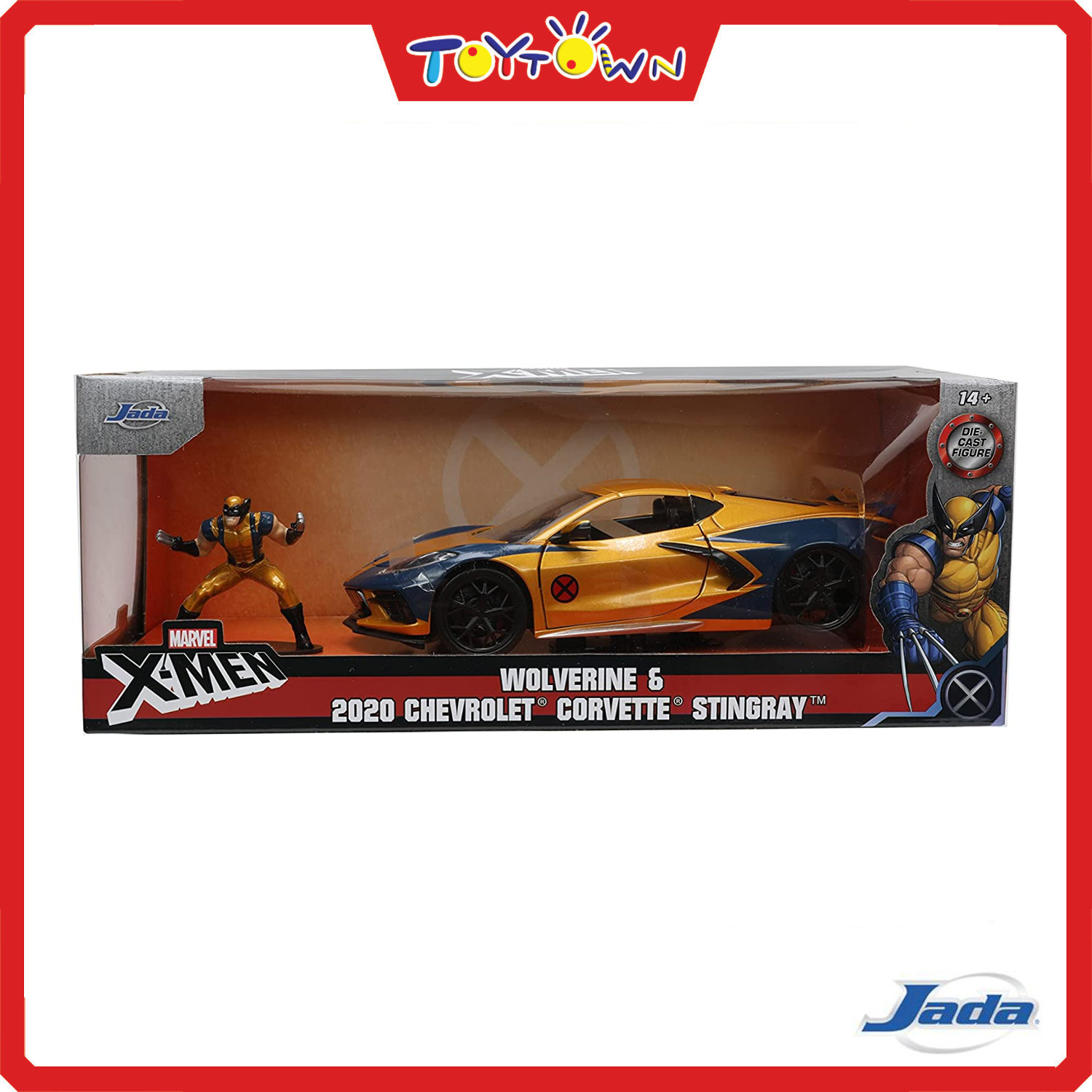 Jada Toys 1:24 Scale Marvel Wolverine & 2020 Chevrolet Corvette ...