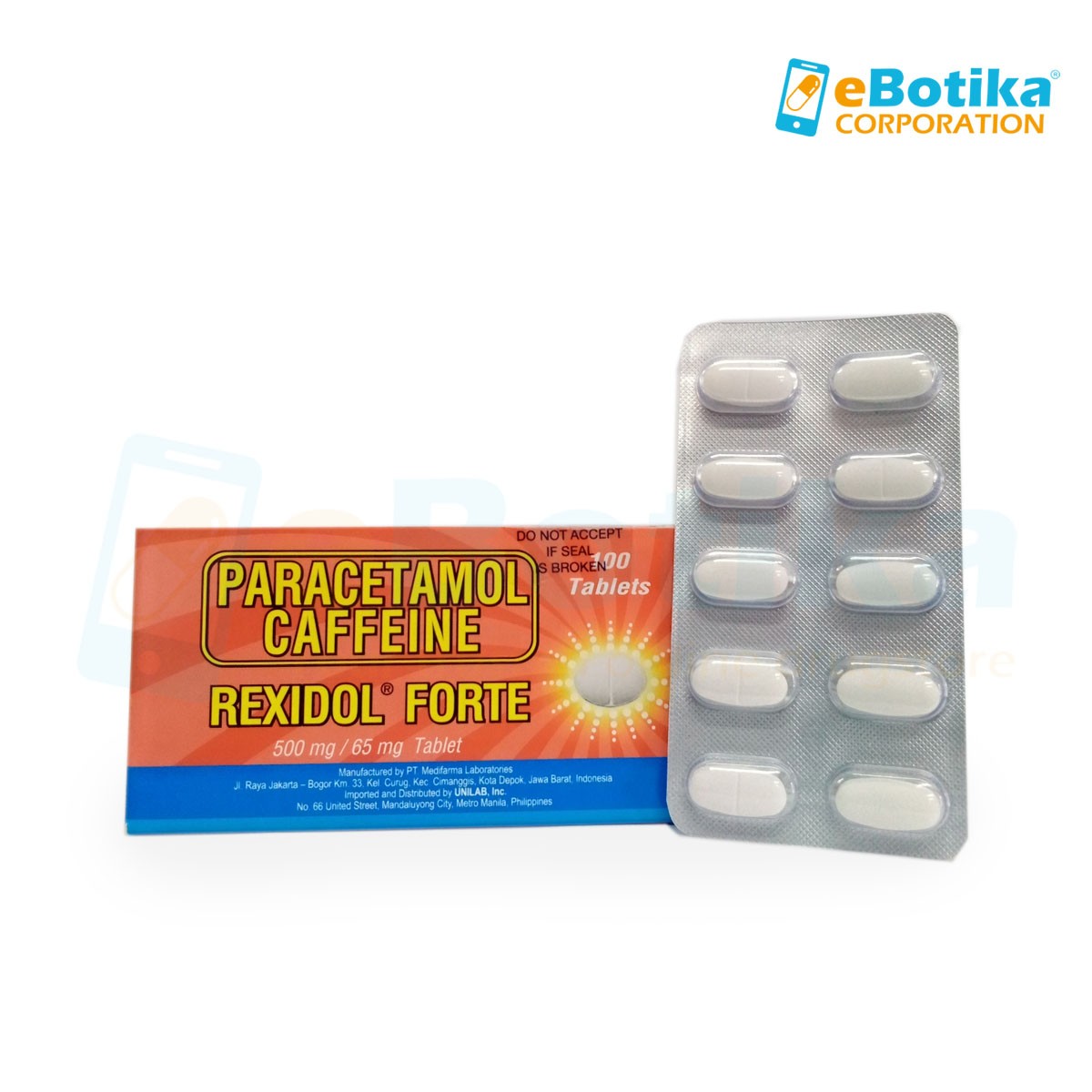 Rexidol Forte 500 mg / 65 mg Tablet - (10pcs Tablets) | Lazada PH