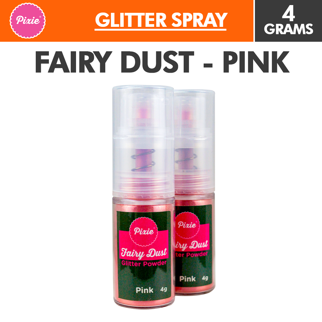 Pixie Edible Glitter Powder Spray Fairy Dust - Gold, Silver, Pink ...