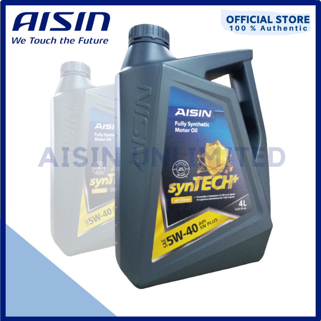 &3*Aisin 5W40 FULLY SYNTHETIC Engine Oil/Motor Oil (GAS / DSL) 4LITERS ...