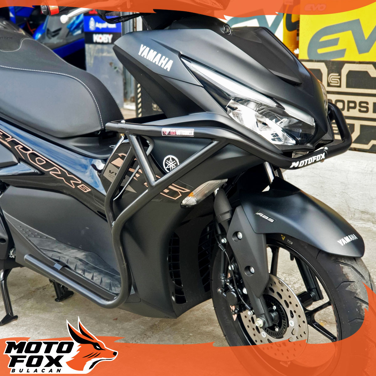 Yamaha Aerox V2 Full Crash Guard - Red Motoshield | Lazada PH