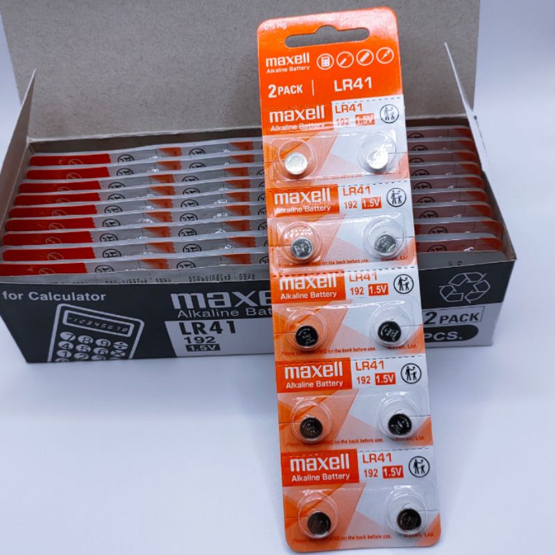 Maxell LR44 LR41 LR1130 Sold per box/200 pieces | Lazada PH