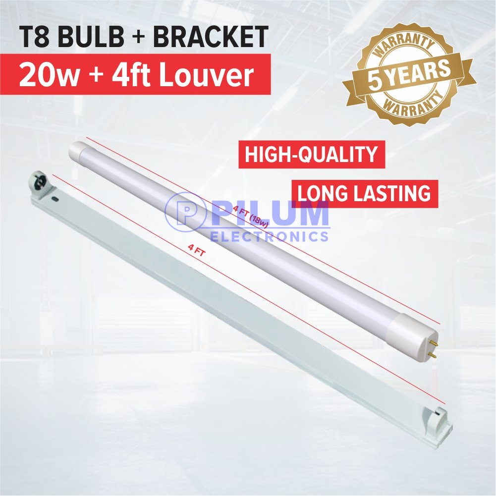 High Quality T8 LED Tube Light 9W-20W White Light & T8 Housing Bracket ...