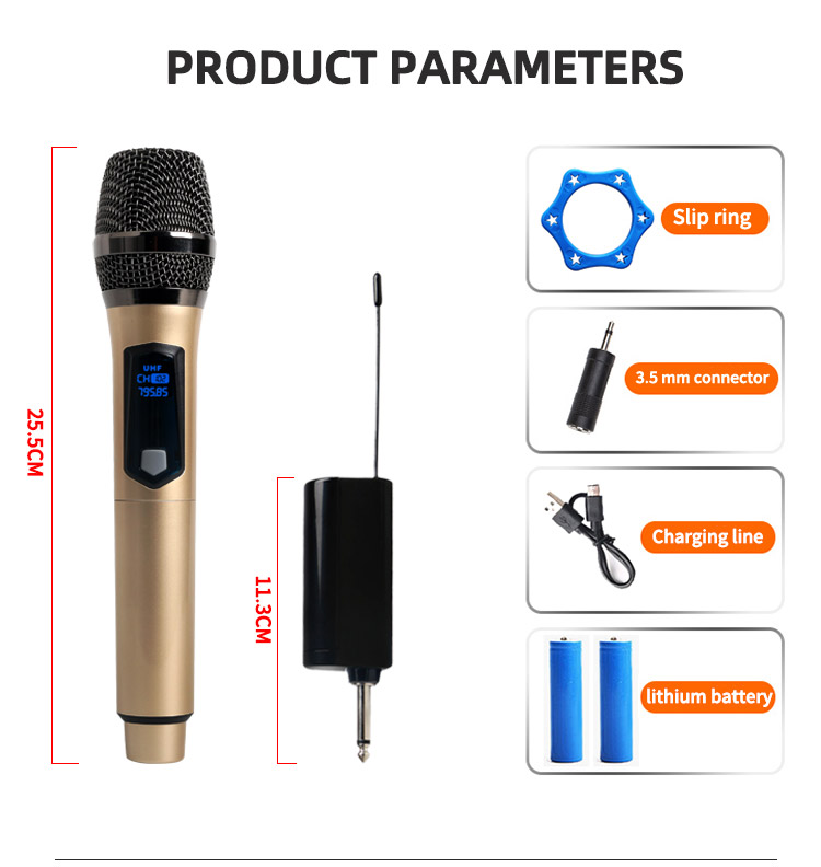 RAYHAYES Wireless microphone for videoke original Handheld 2pcs ...