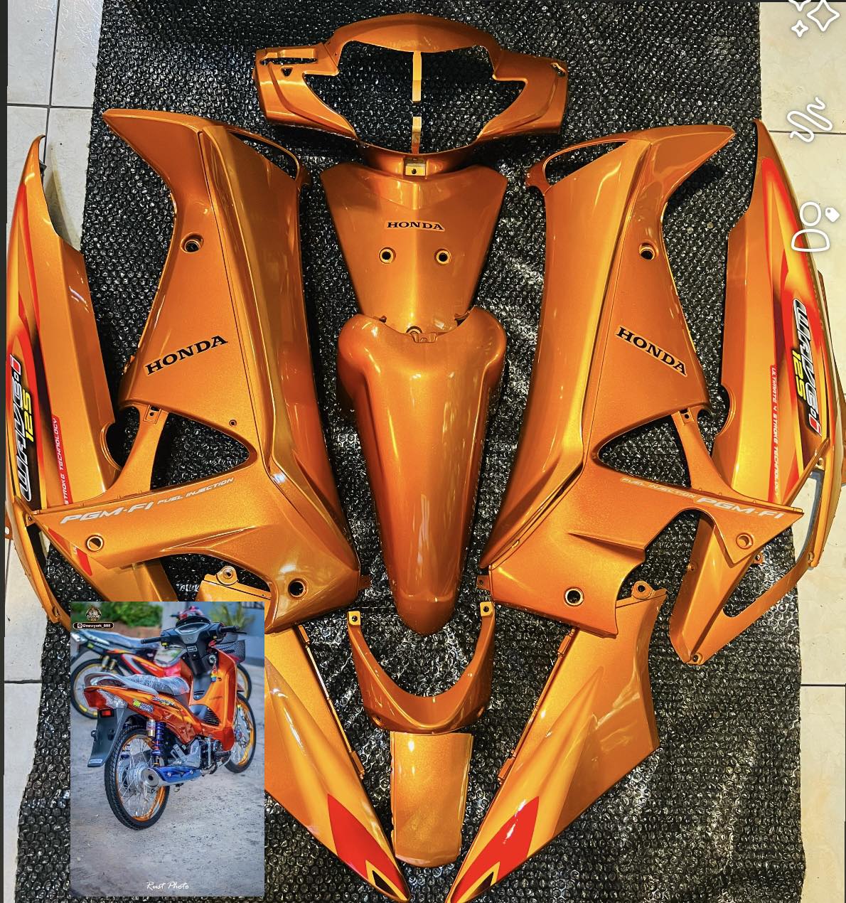 HONDA WAVE 125 I FAIRINGS BODY COVER SET MADE IN THAILAND | Lazada PH