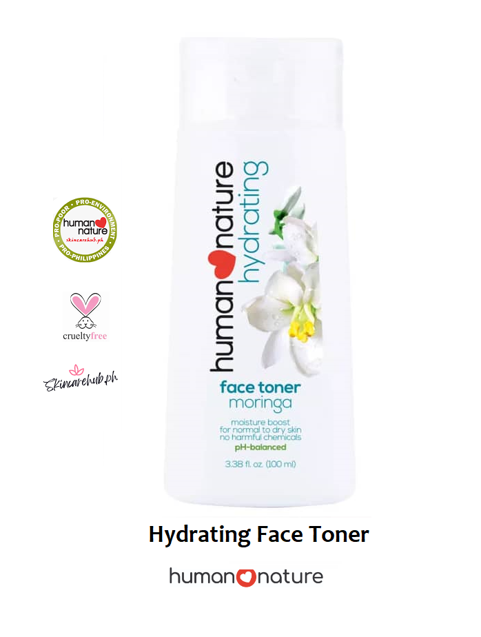 Human Nature Hydrating Face Toner with Moringa - Gentle, pH balanced ...