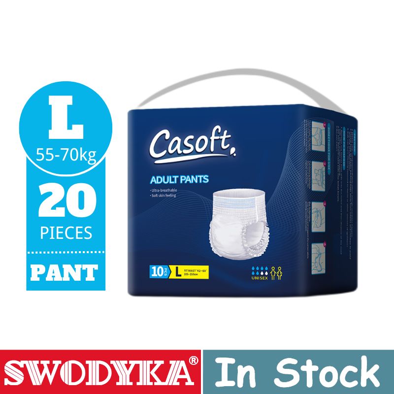 Adult Diapers 20pcs M-L-XL Cotton Absorbency Unisex Incontinence for ...