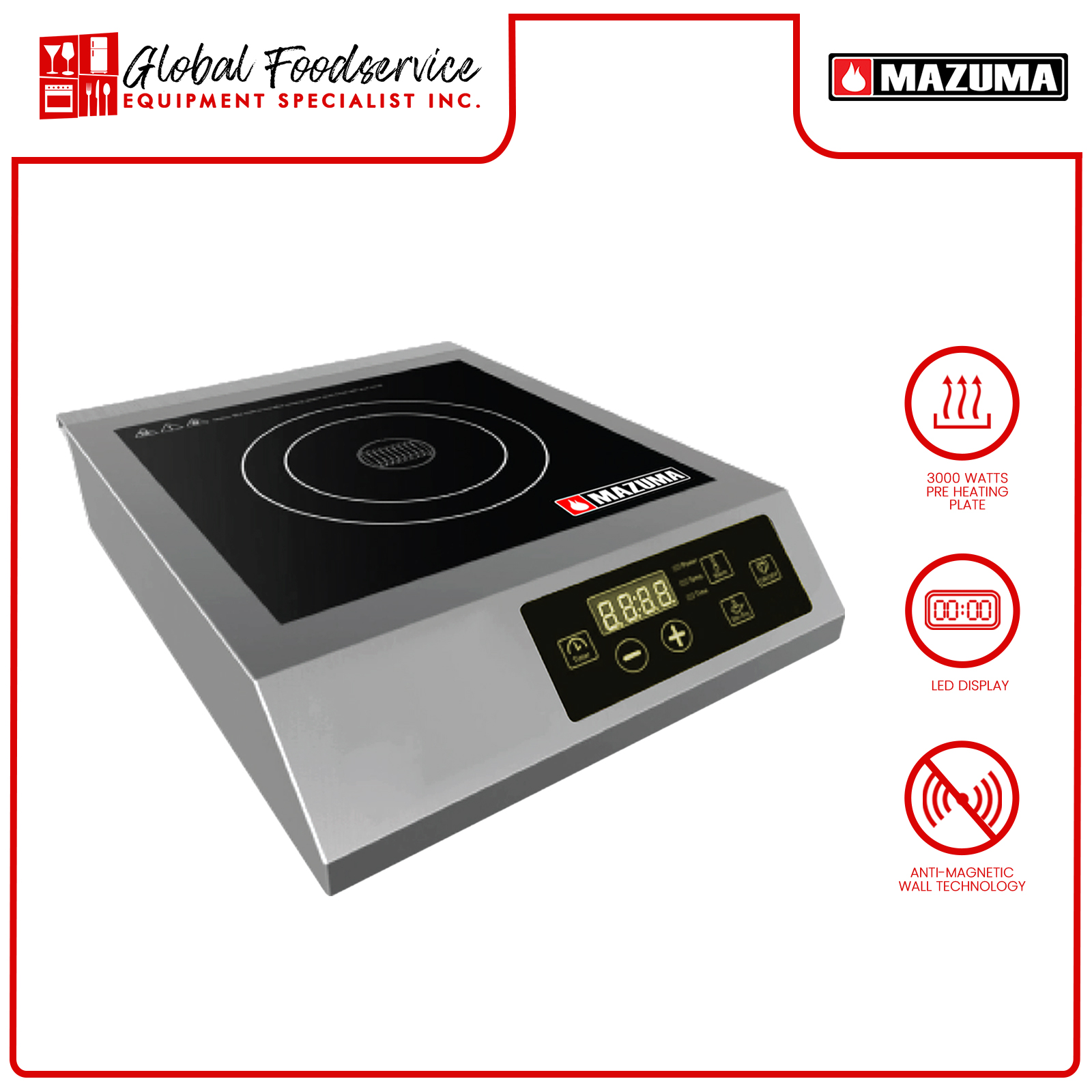 Mazuma Commercial Induction Cooker, 3000W MIC-3000-1 | Lazada PH
