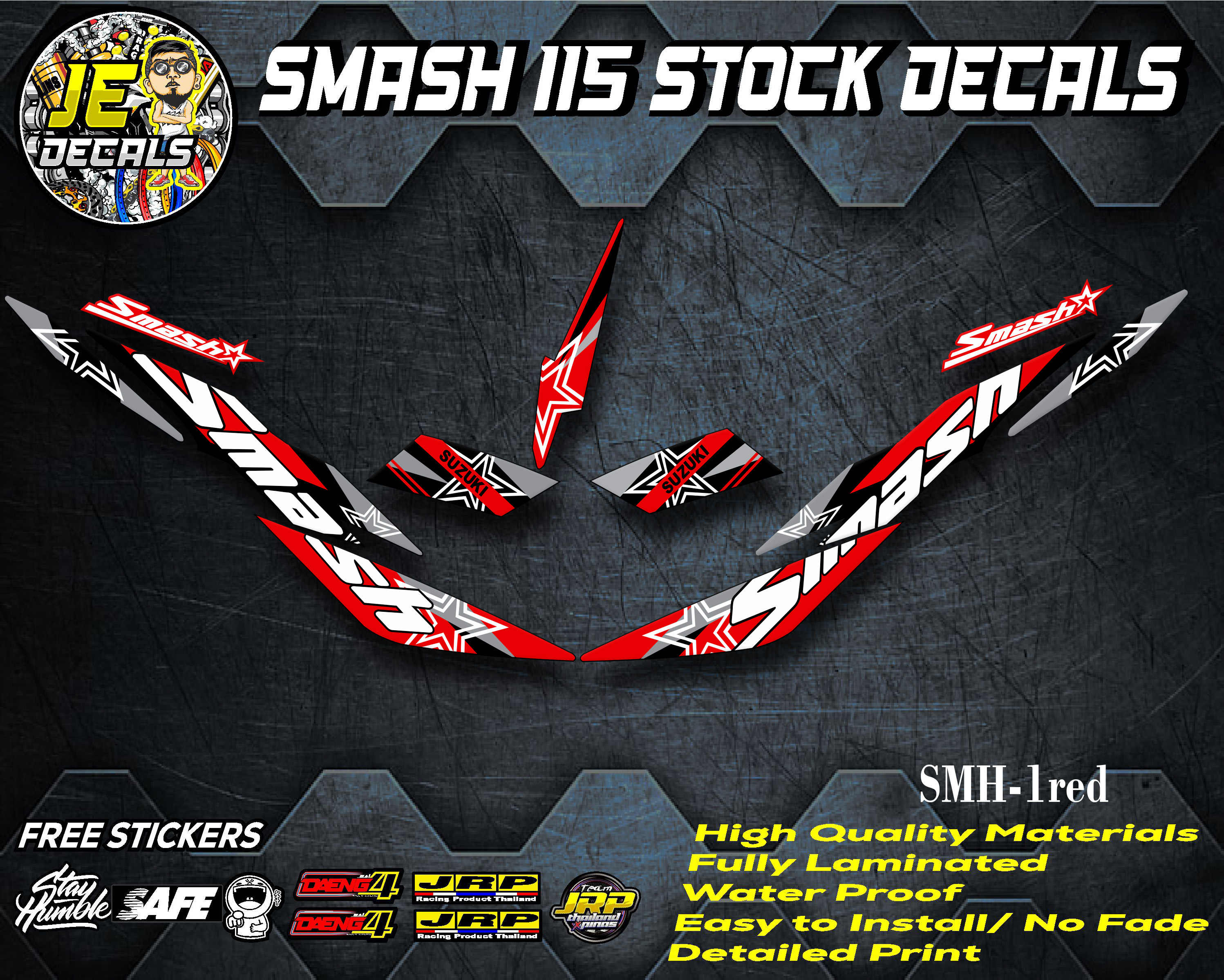 Smash 115 Stock Decal W/ Freebies | Lazada PH