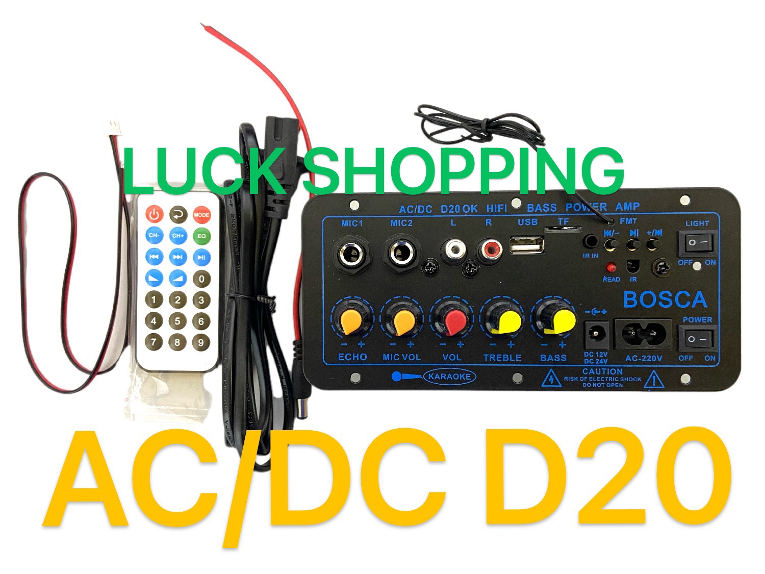 AC/DC D20 OK HIFI Bass Power Amplifier BOSCA High Quality | Lazada PH