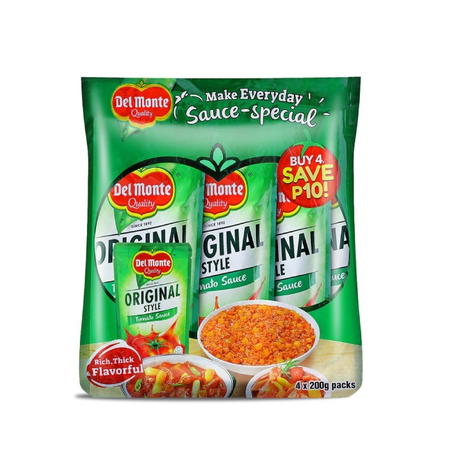 Del Monte Original Style Tomato Sauce 200g x 4 | Lazada PH