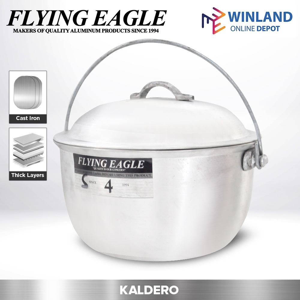 FLYING EAGLE by Winland Cookware Thick Aluminum Kaldero Swing Handle ...
