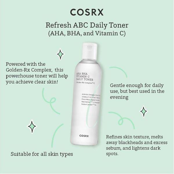 COSRX Refresh ABC Daily Toner (AHA BHA Vitamin C) 280ml | Lazada PH