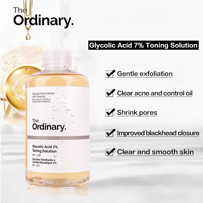 The Ordinary Glycolic Acid 7% Toning Solution Acne And Pimple Spot ...
