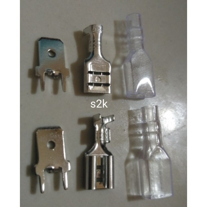 Stationery Terminal pcb Mount faston tab male/female with lock.. 6.3mm ...