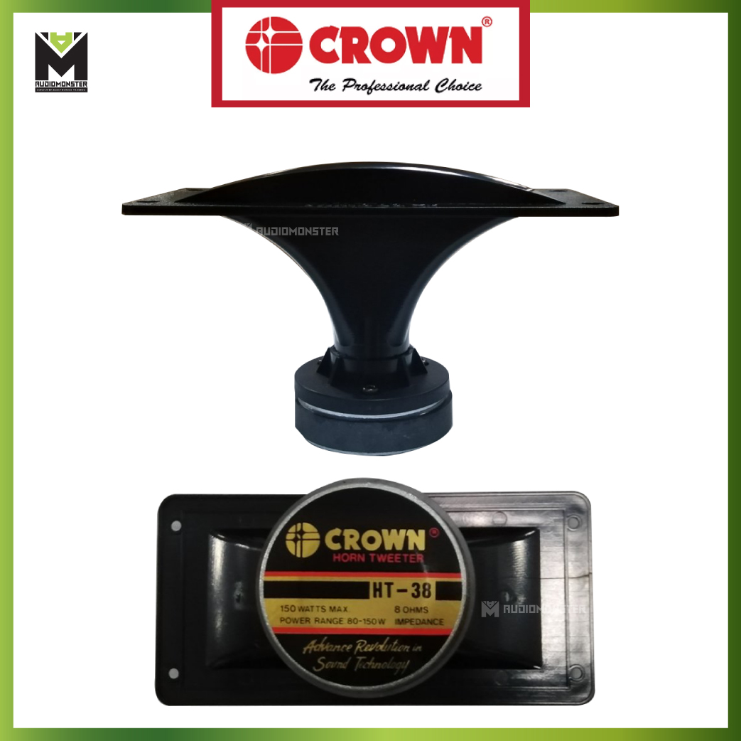 Crown HT-38 3X8 150 watts Horn Tweeter | Lazada PH