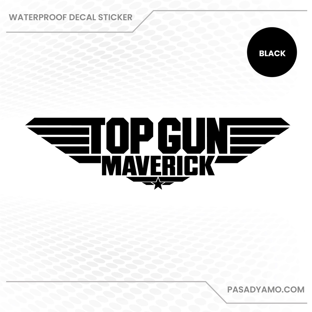 COD Top Gun Maverick Logo Decal Sticker for Cars Motorcycles Helmets ...