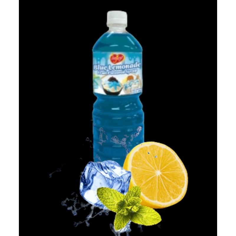 Injoy Fruit Flavored Syrup (BLUE LEMONADE/ GREEN APPLE/LYCHEE/BLUEBERRY ...