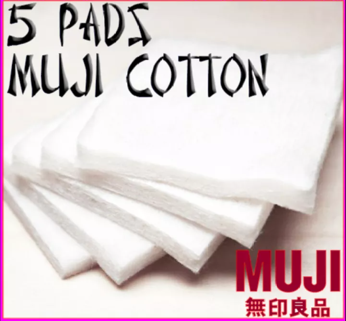 Legit MUJI Cotton - 5, 10, 180 Pads - 100% Organic Cotton - Atomizer ...