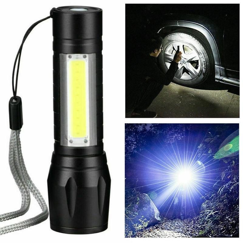 Strong Waterproof LED Rechargeable Flashlight Outdoor Camping Powerful ...