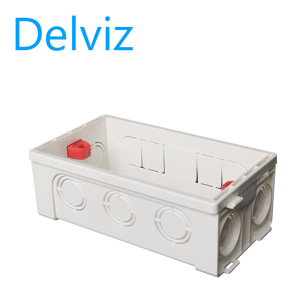 Delviz wall switch box type 146 mm wall socket box, used for wall light ...