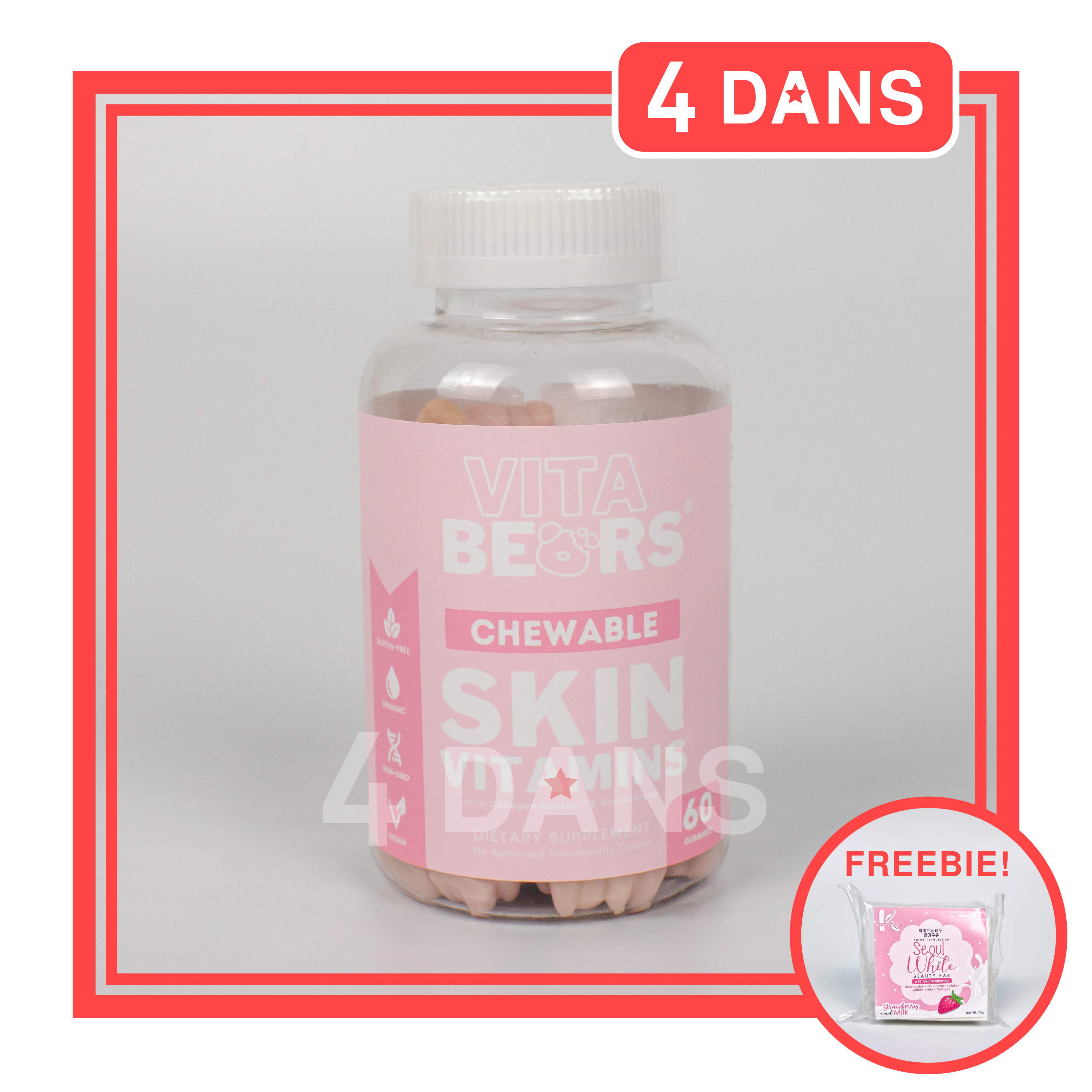 VITABEARS Chewable Skin 60 pcs with FREEBIE | Lazada PH
