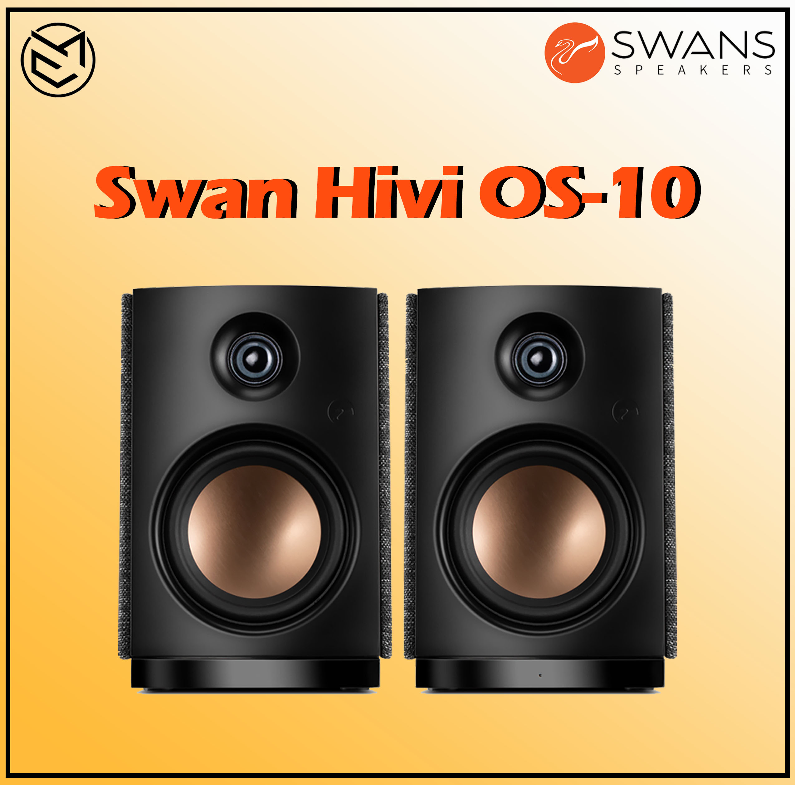 Swans Hivi OS-10 4" Large Dynamic Woofer, Wireless 5.0 Bluetooth stereo ...
