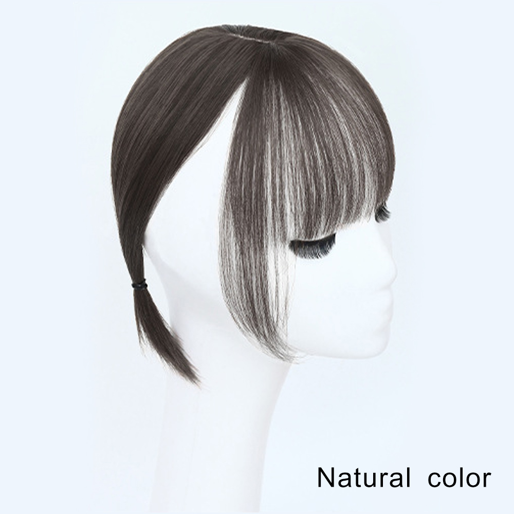 【Ready Stock】3D Split Bangs Women Wig Hair Bangs Natural Realistic ...