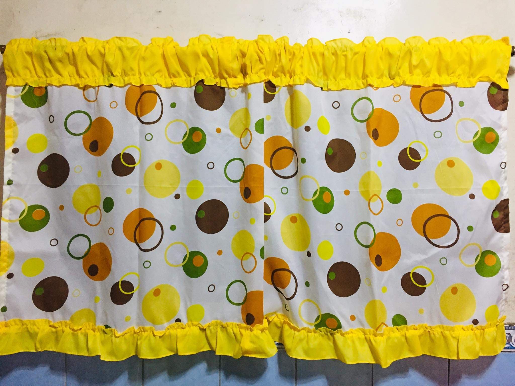 Cham yELLOW Bilog Panlababo Curtain | Lazada PH