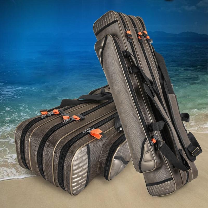 Outdoor 3 Layer Fishing Bags 120cm Waterproof Fishing Tackle Bag ...