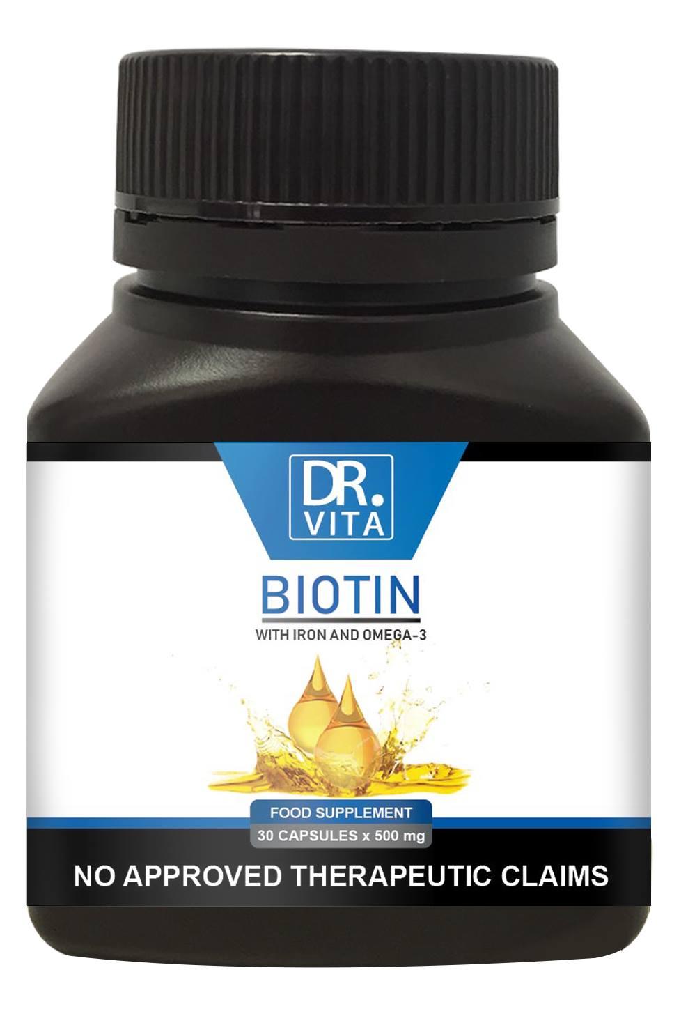 DR. VITA BIOTIN WITH IRON and OMEGA-3 (Hair Grower for Men) | Lazada PH