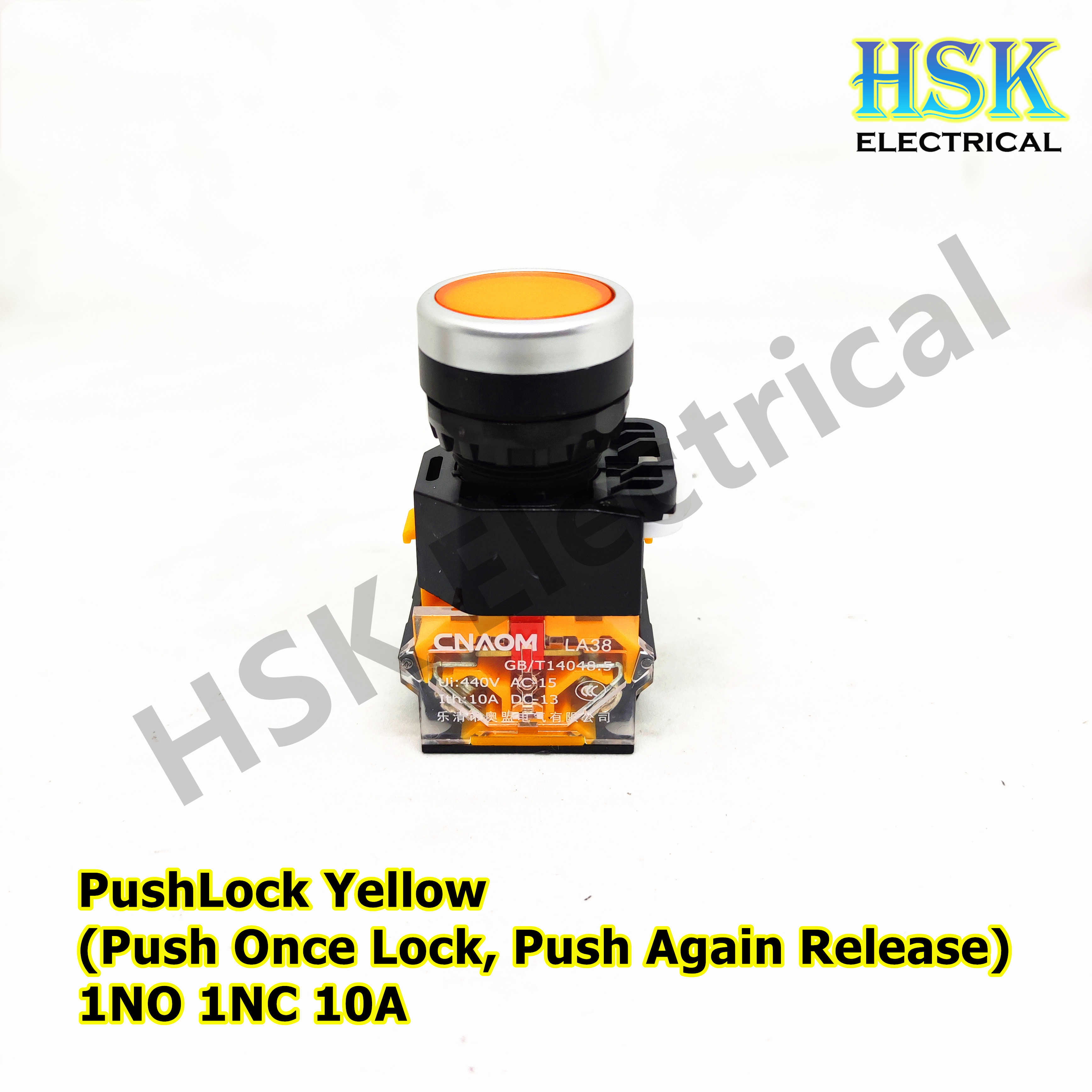 22mm LA38 Series Pushbutton Pushlock Selector Switch Key Switch ...