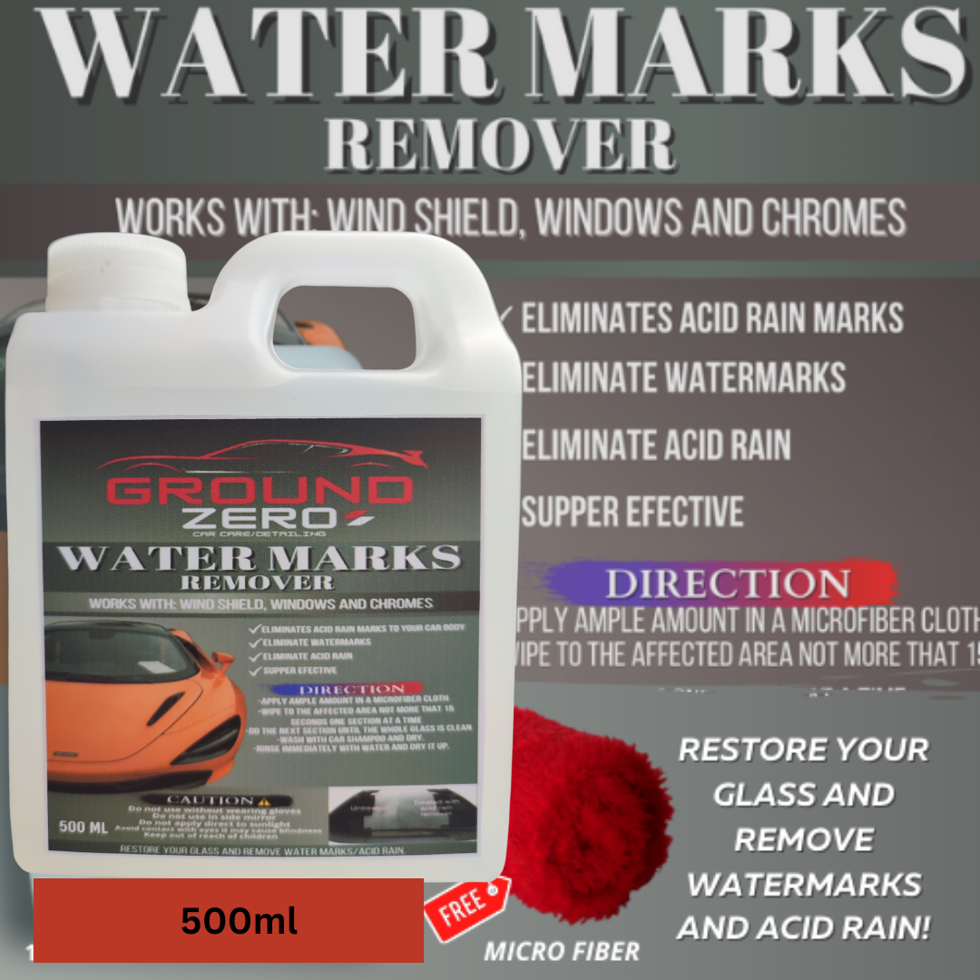 Ground zero acid rain remover water marks for glass and body with water ...