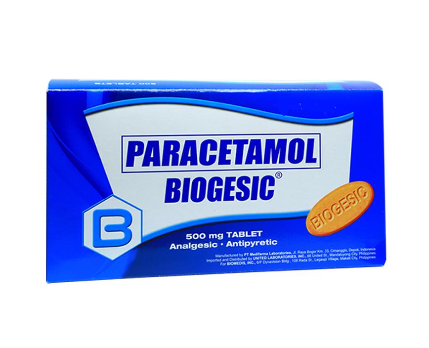 Biogesic 500mg Headache, Pain and Fever 10 Tablets only | Lazada PH