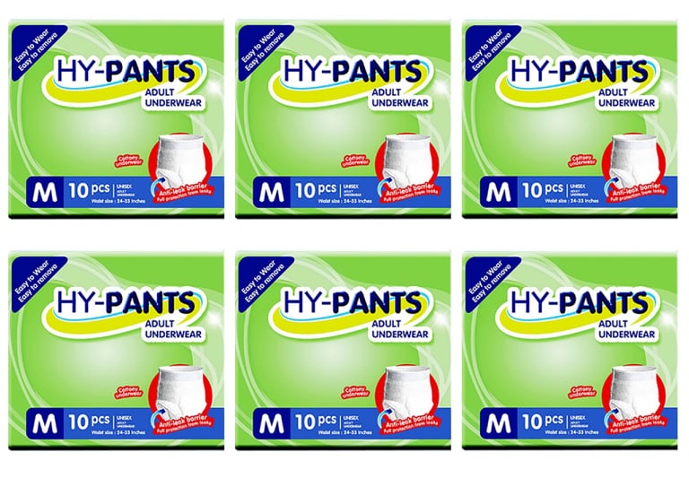 Hy-Pants Adult Underwear Medium 10s by 6 Packs ( 60pcs ) | Lazada PH