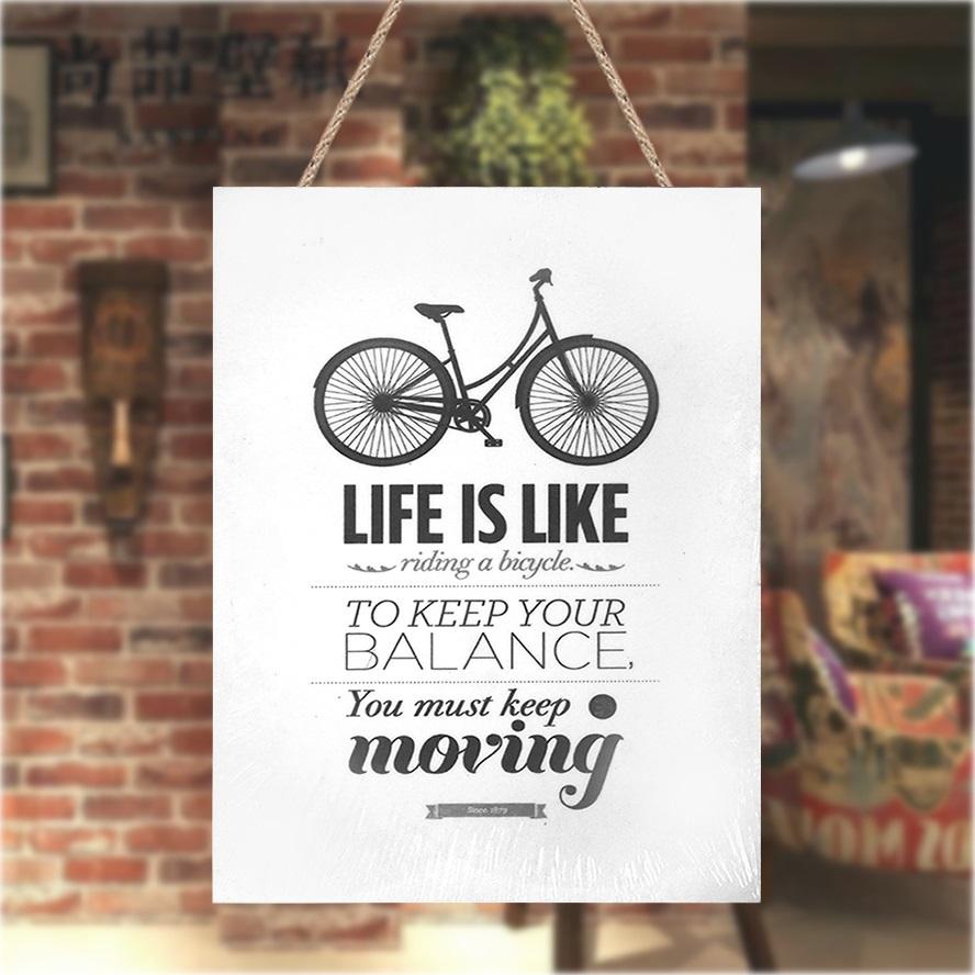LIFE IS LIKE Bicycle Wood Decor Frame 10x8 Inches | Lazada PH
